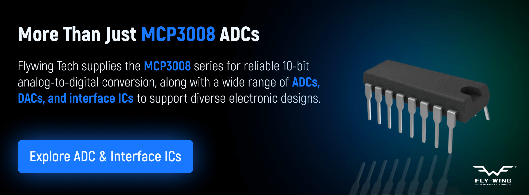 MCP3008 ADC IC: Features, Datasheet & Raspberry Pi Interfacing - Fly-Wing