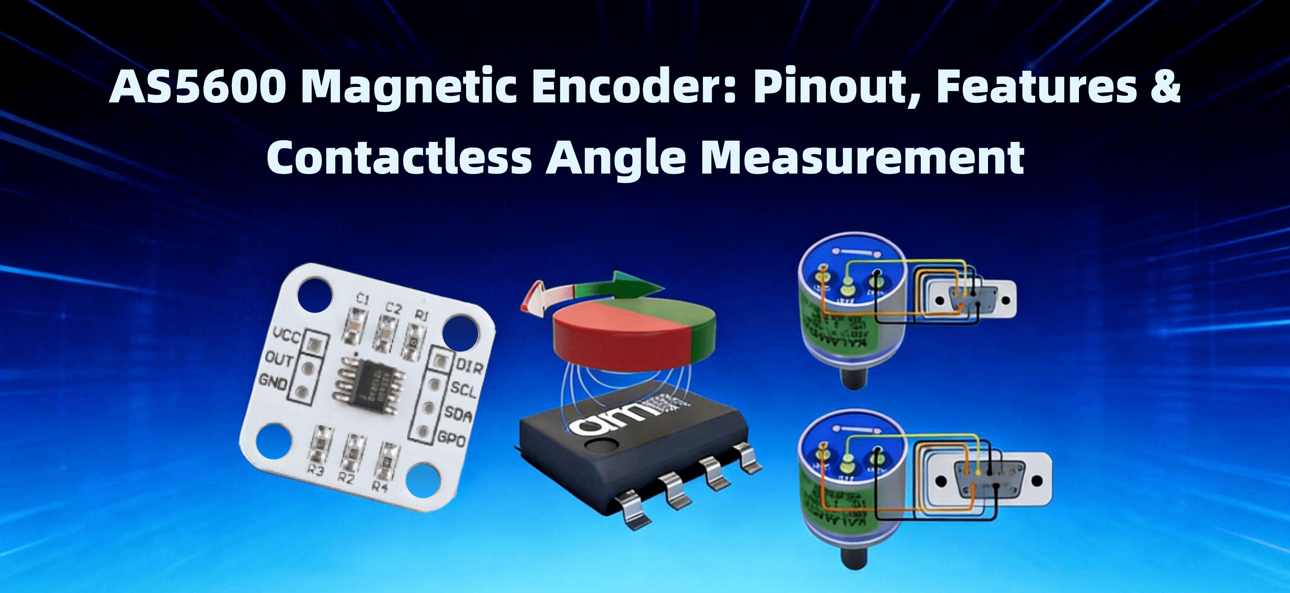 AS5600 Magnetic Encoder: Pinout, Features & Contactless Angle ...
